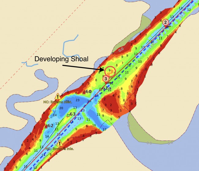 NC: Browns Inlet, MM 238.2 located in | Waterway Guide Navigation Alert