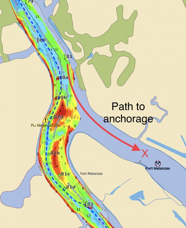 FL: Matanzas River by R80A, MM 792.5 located in | Waterway Guide ...