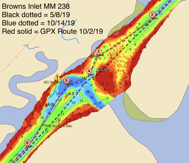 NC: Browns Inlet, MM 238.2 located in | Waterway Guide Navigation Alert