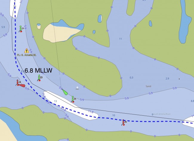 FL: S. Amelia River, by G21 - G25, MM 723 located in | Waterway Guide ...