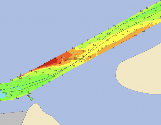 NC: Bogue Sound, shoaling MM 224.4 located in | Waterway Guide ...