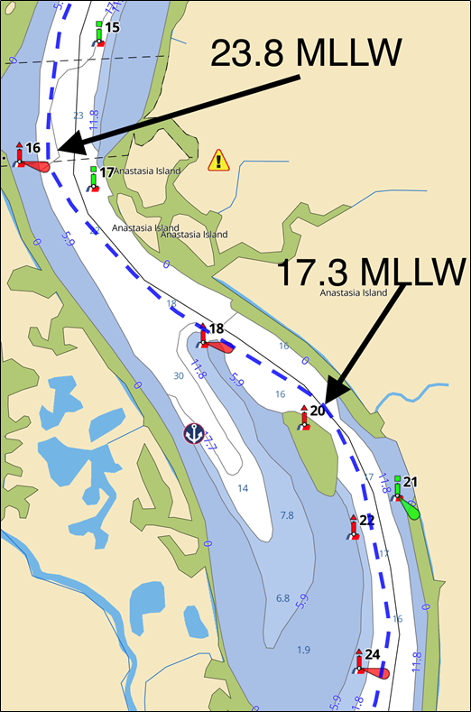 FL: Matanzas River by R16 MM 781 located in | Waterway Guide Navigation ...