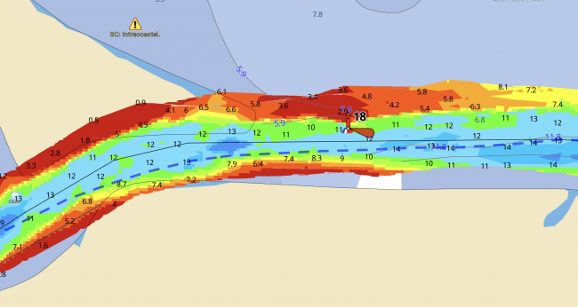 SC: Intracoastal and North Santee River, MM 417 located in | Waterway ...
