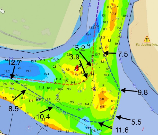 Severe Shoaling on the ICW at Jupiter Inlet MM 1004 | Waterway Guide